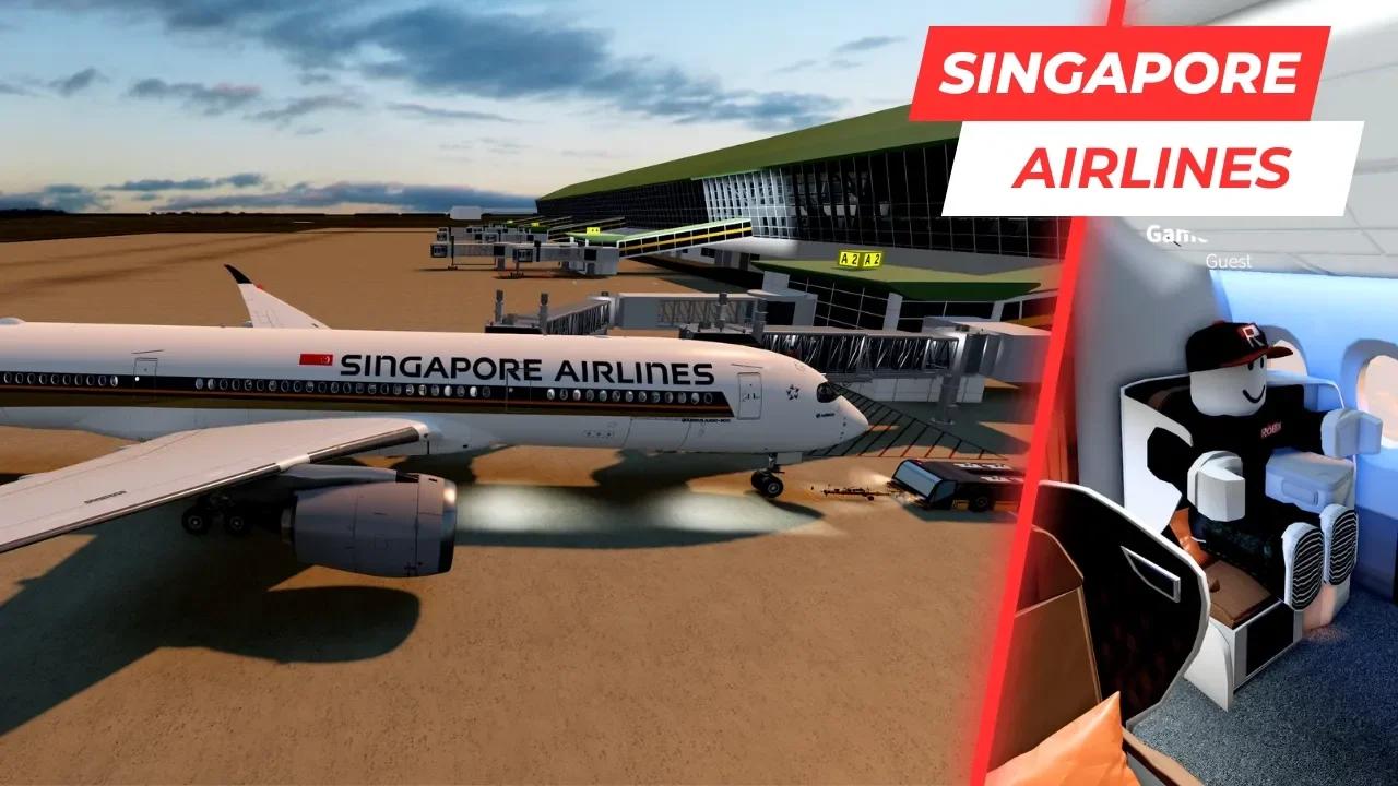 ROBLOX Airline Flight Review | Singapore Airlines | A350-900 | Business ...