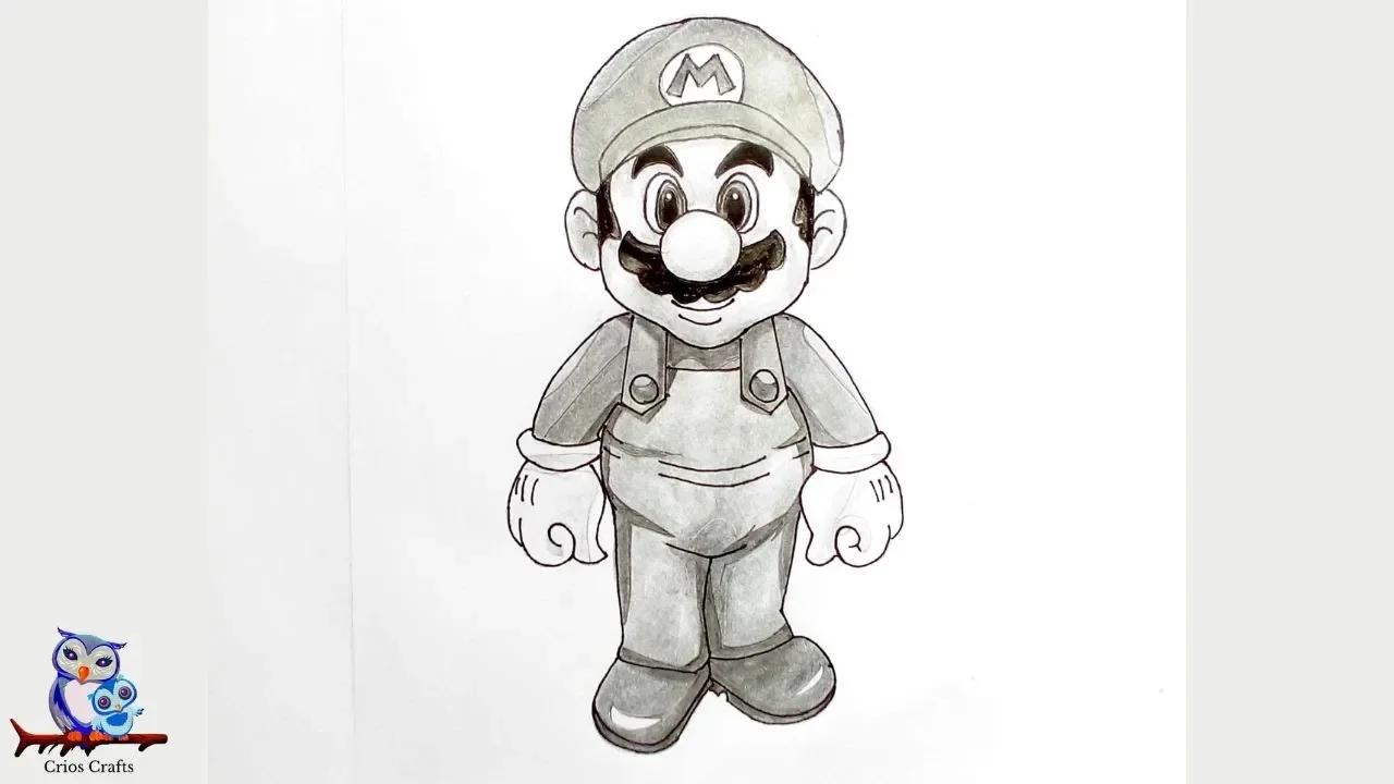 How to Draw Super Mario Sketch - The Super Mario Bros. Movie