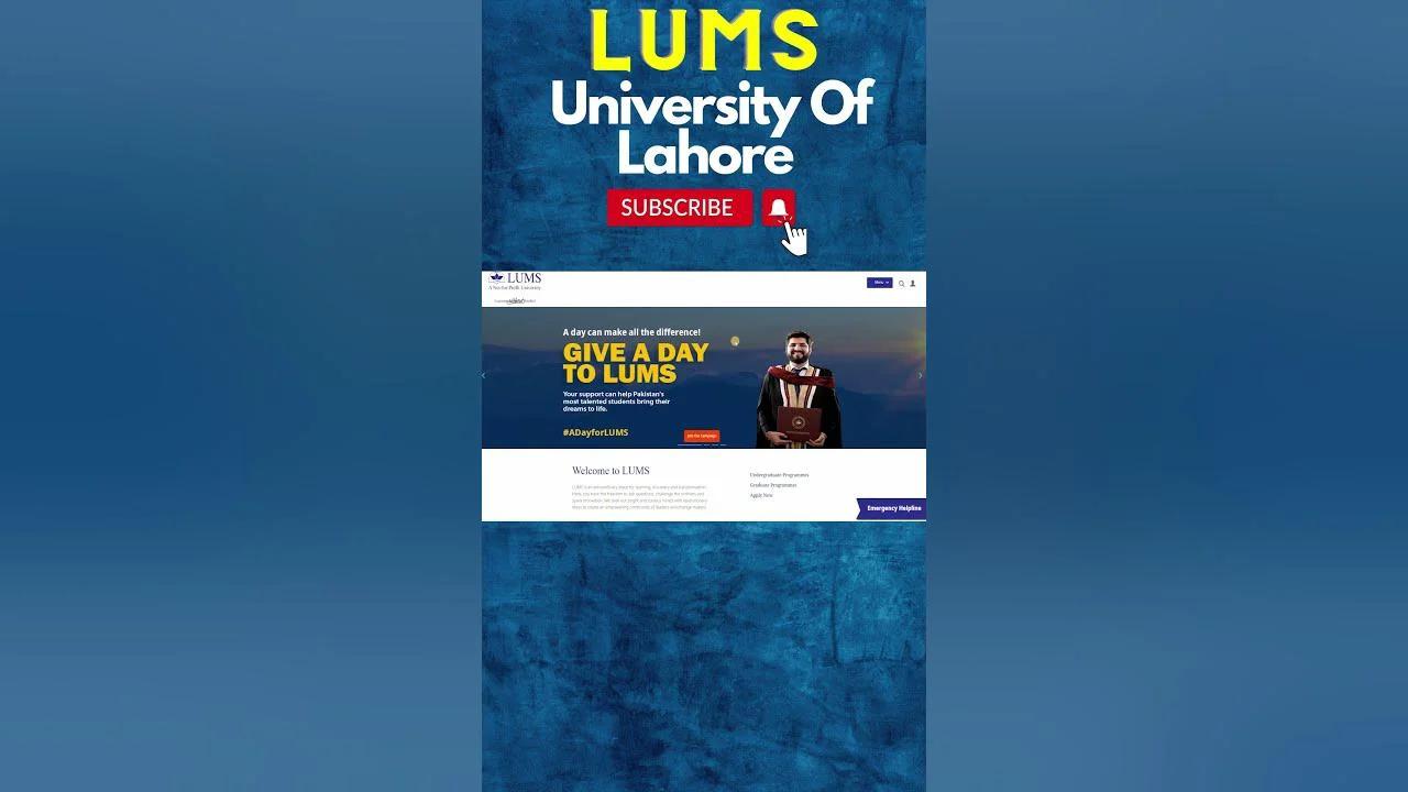 LUMS University Lahore | Programs and Tuition Fee | #lums