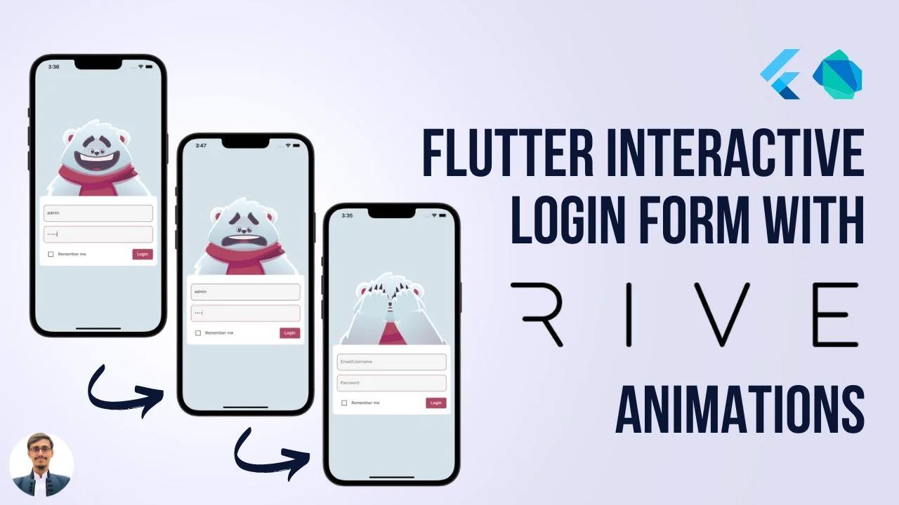 Login Interactive Form with Rive Animation | Flutter/Dart | Urdu/Hindi