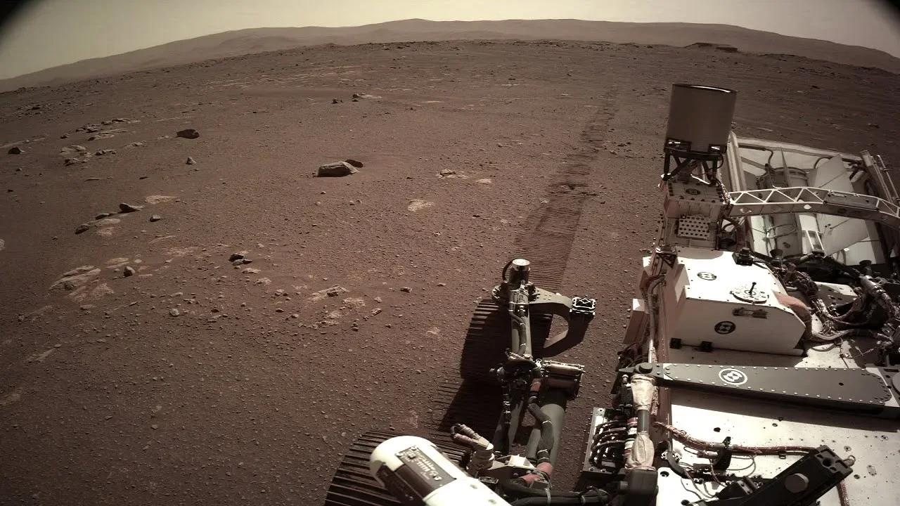 Sounds of Perseverance rover driving on Mars