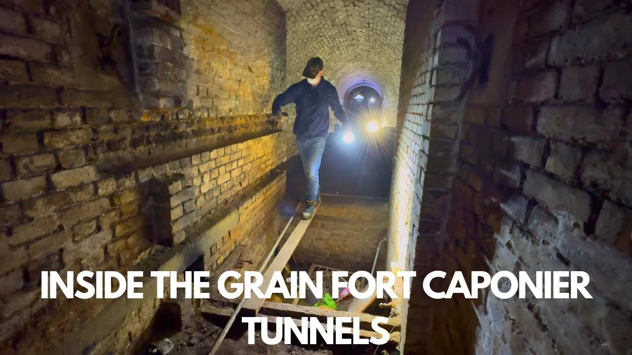 Inside the Grain Fort caponier Tunnels