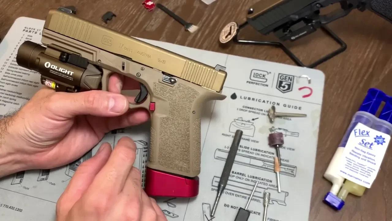 Part 2: Glock 17 Gen 5 recoil spring in Polymer 80 PF940CL frame ambi ...