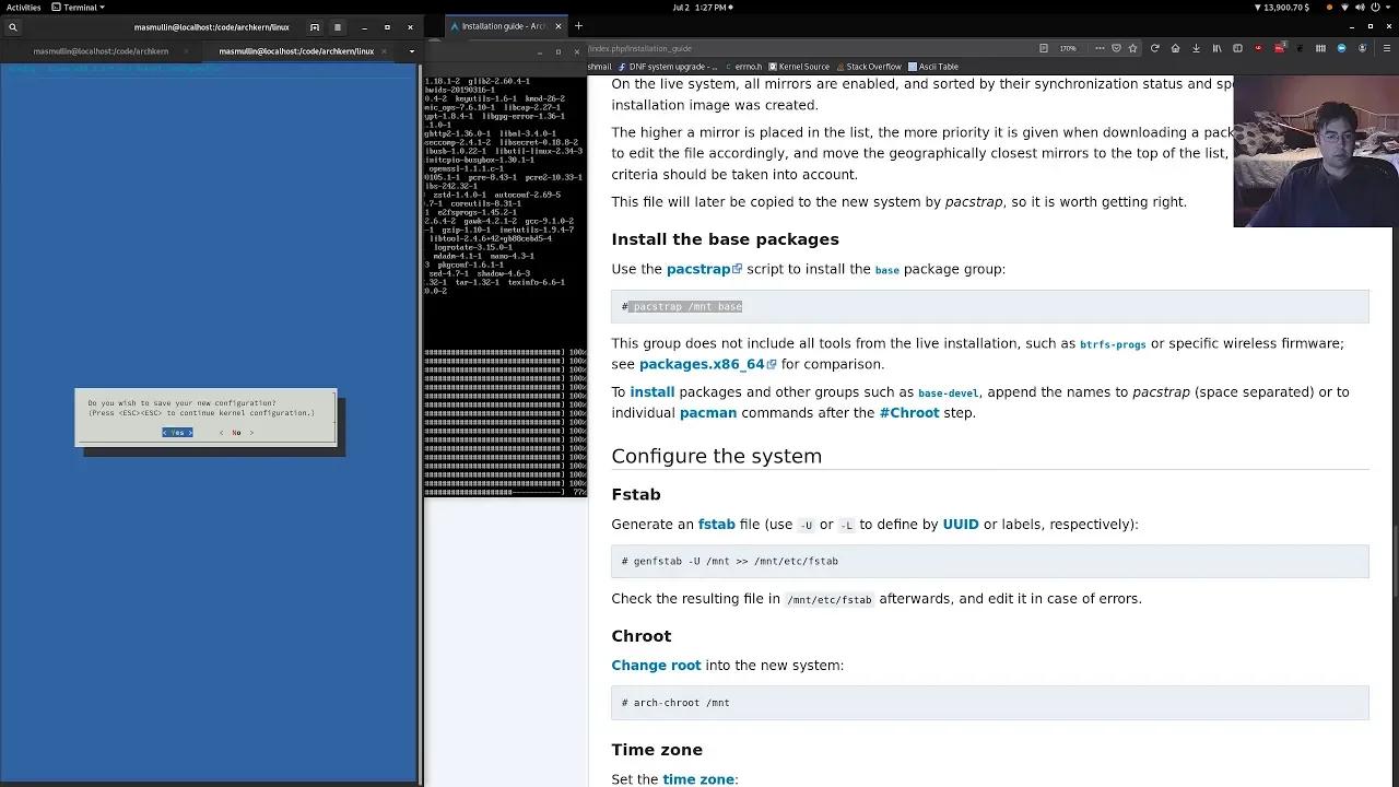 Create An Arch Linux Qemu Installation For Kernel Development
