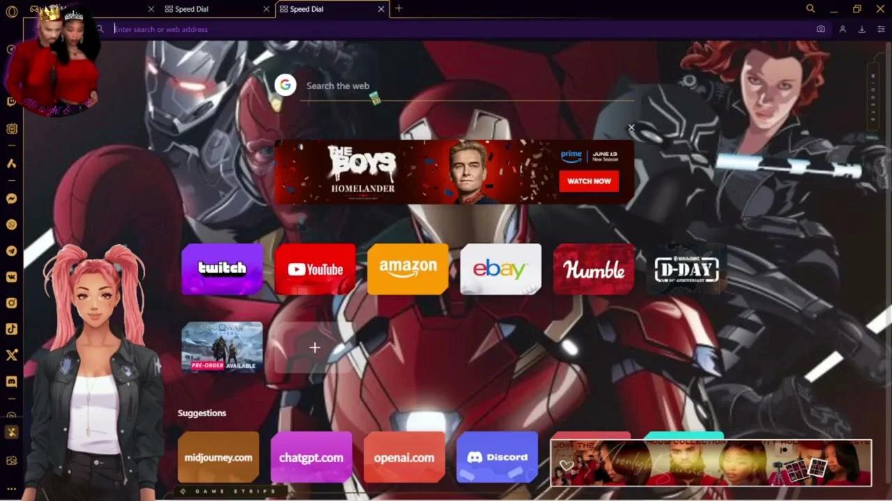 Marvel Heroes Mod For Opera GX Browser