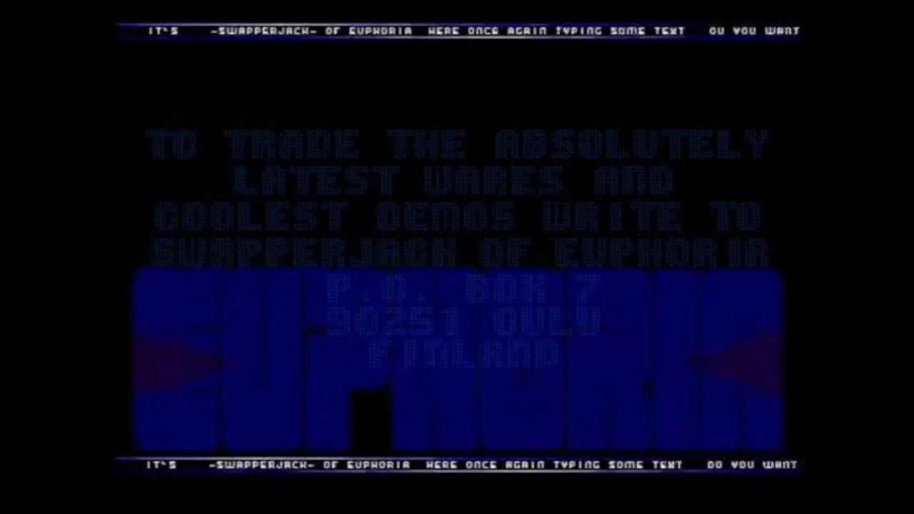 Commodore Amiga demo: Euphoria - Tradetro (1990)