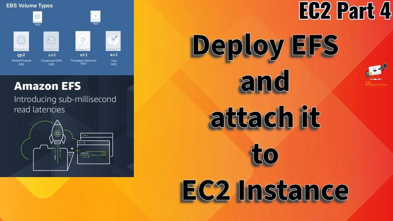 EBS Volume Types and EFS explained | Step by step EFS Deployment | EC2 Part 4 | தமிழ்
