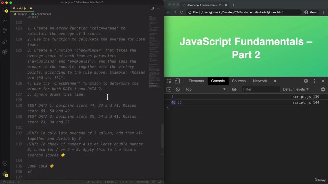 Coding Challenge 1 Javascript Fundamentals Part 2 8088