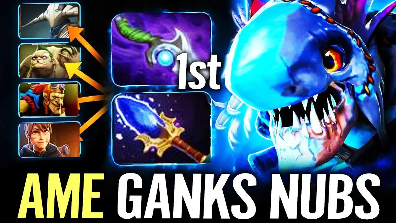 🔥 Ame Slark VIP PRO Carray — Ganking Nubs just for fun Dota 2 Pro