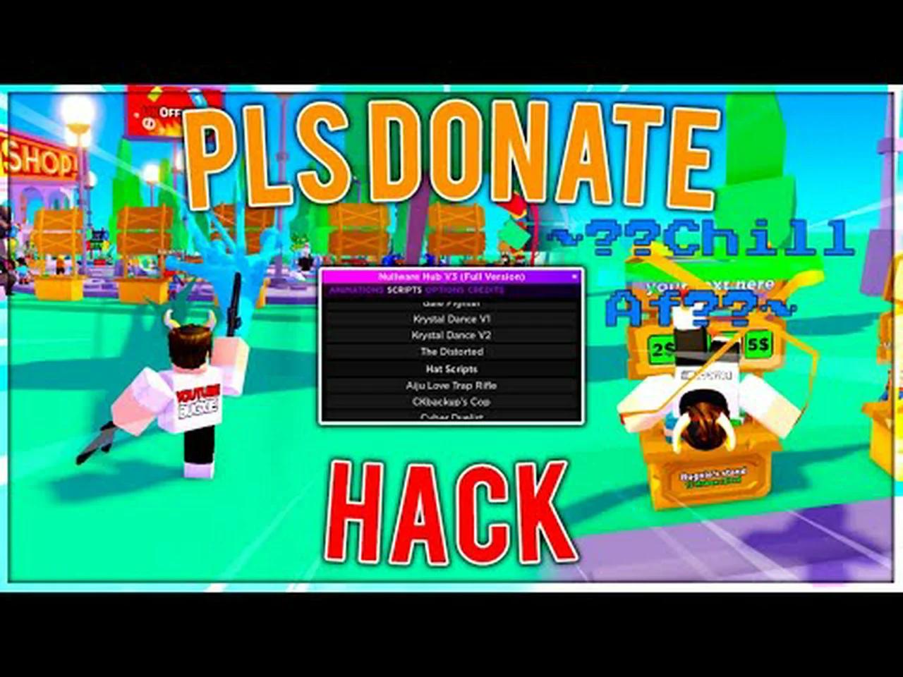 Pls Donate Script Hack 💸 FE Animations, GUNS & MORE! | *BEST ROBUX ...