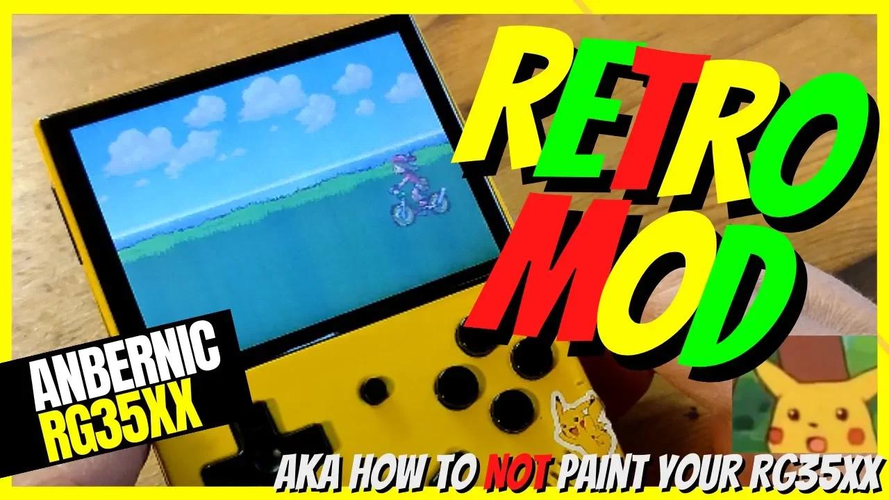 RETRO MOD Your Anbernic RG35XX! - How To NOT Paint Your Gaming Handheld!