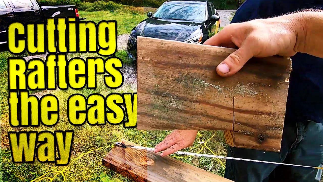 DIY Lean To - Lean to Roof Framing | Easy way to Cut Rafters