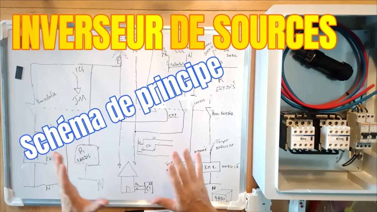 Inverseur de sources. Schéma de principe. Bascule ENEDIS/SOEC