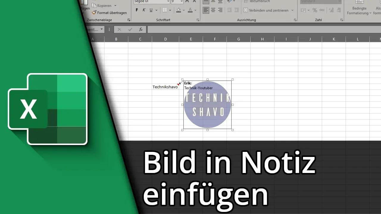 Excel Bild in Notiz einfügen Tutorial