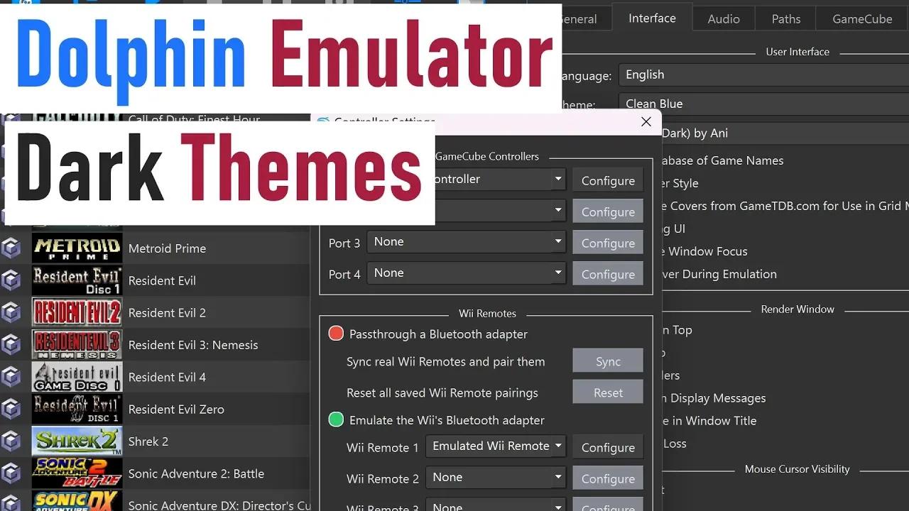 Dolphin Emulator: How to Use Custom Themes (Dark theme)