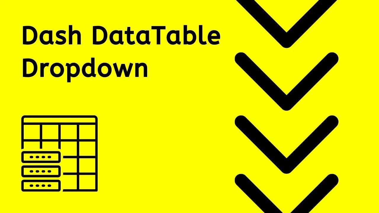 Dropdowns Inside Datatable Dash Plotly