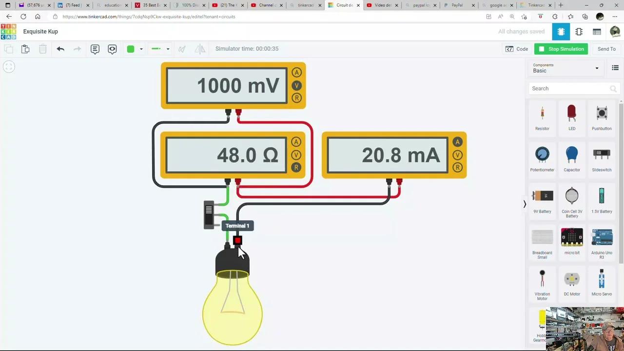 TinkerCad Components Pt1 - Electricity with Grandpa