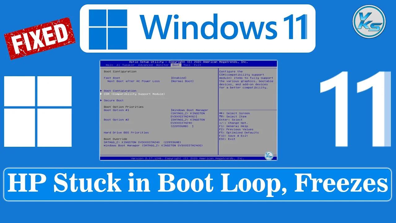How To Fix - HP Stuck in Boot Loop, Freezes Getting Windows Ready, Preparing Automatic Repair