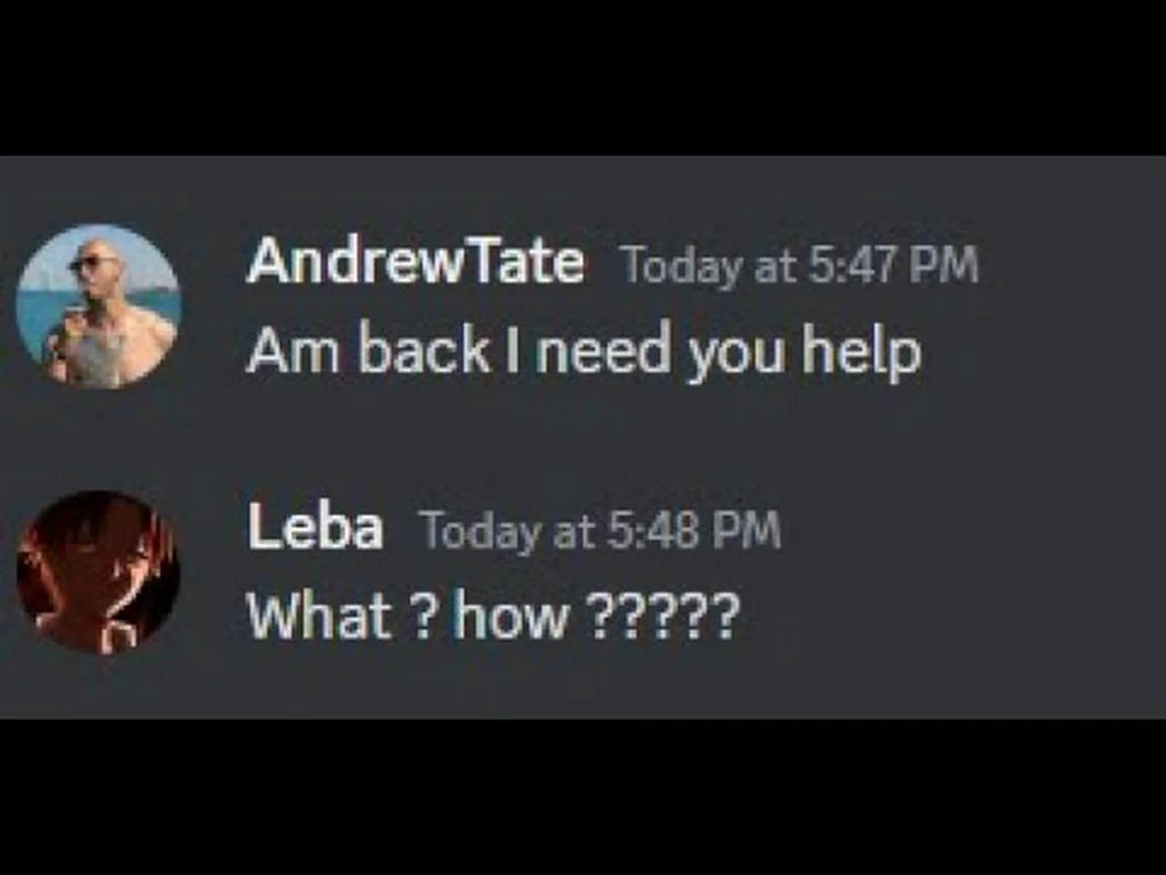 ANDREW TATE IS BACK