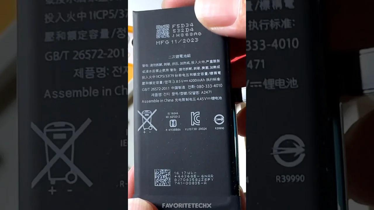 4200 mAh iPhone 12 mini battery replacement 😂 #Shorts