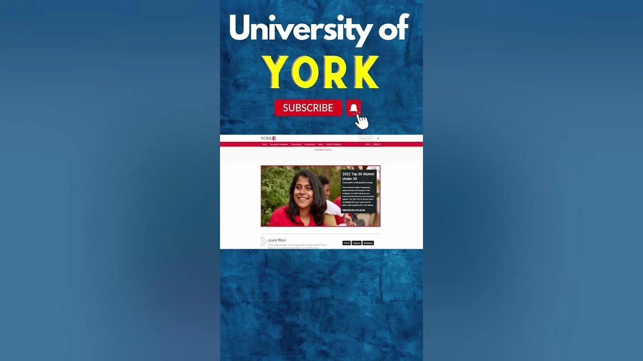 Programs And Scholarships at the University of York for International ...