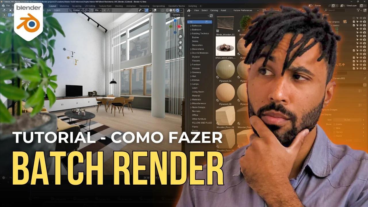 🤔 Como renderizar várias câmares no Blender - Tutorial Batch Render
