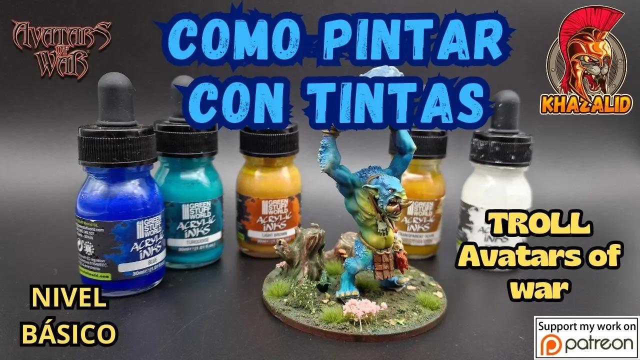 🚩Como PINTAR con TINTAS Green Stuff World🚩Troll de Avatars of war