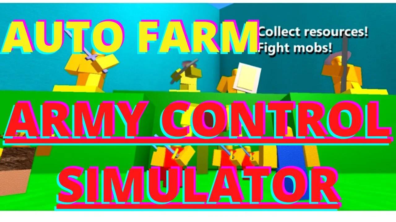 Army Control Simulator Auto Farm Script | Roblox Game GUI