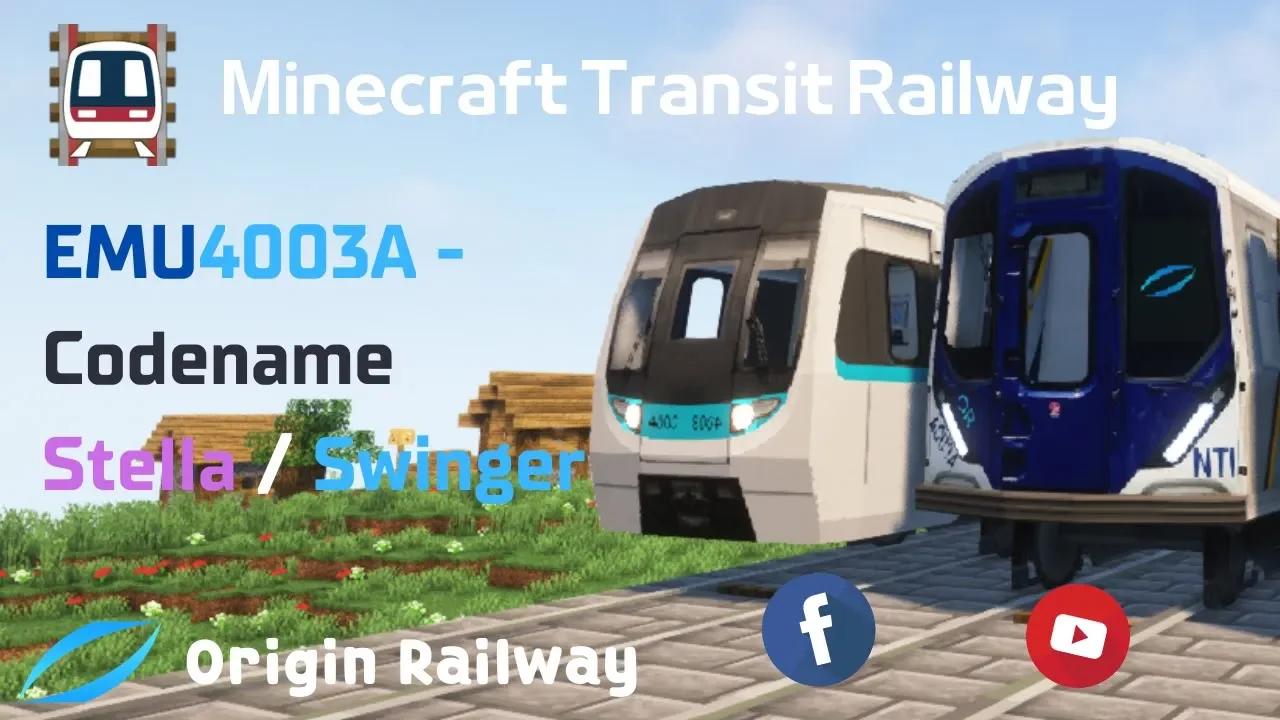 Minecraft Transit Railway - Origin Railway Train Pack and EMU4003A