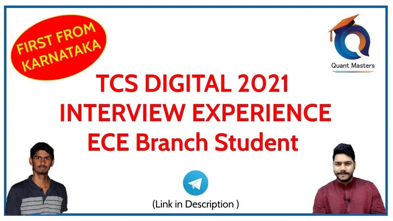 TCS DIGITAL 2021 Interview Experience | 23 Nov 2020 |ECE Student from ...