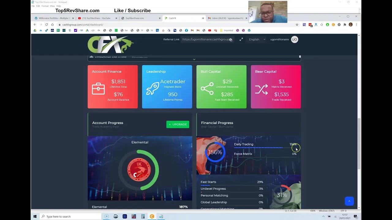 CashFX Review Update and Upgrade Alert $1,851.00 Earned. Not typical