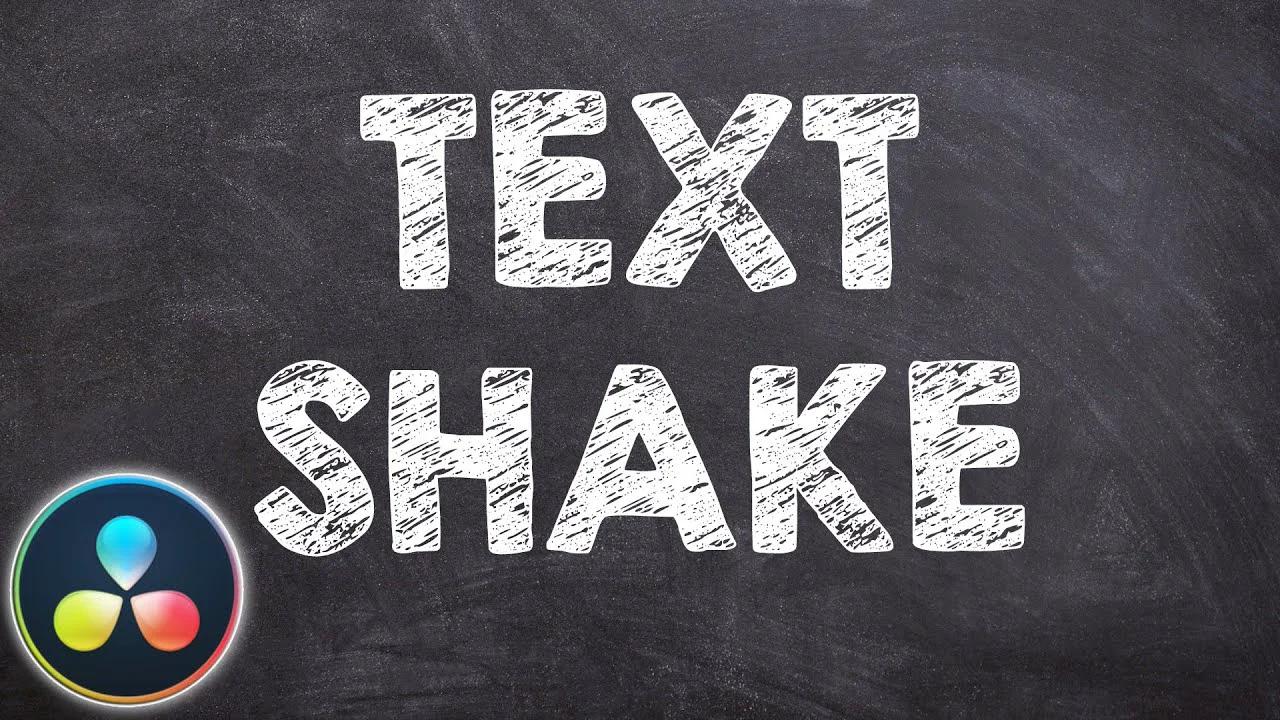 How To Make Text Shake Tutorial Davinci Resolve Beginners Tutorial