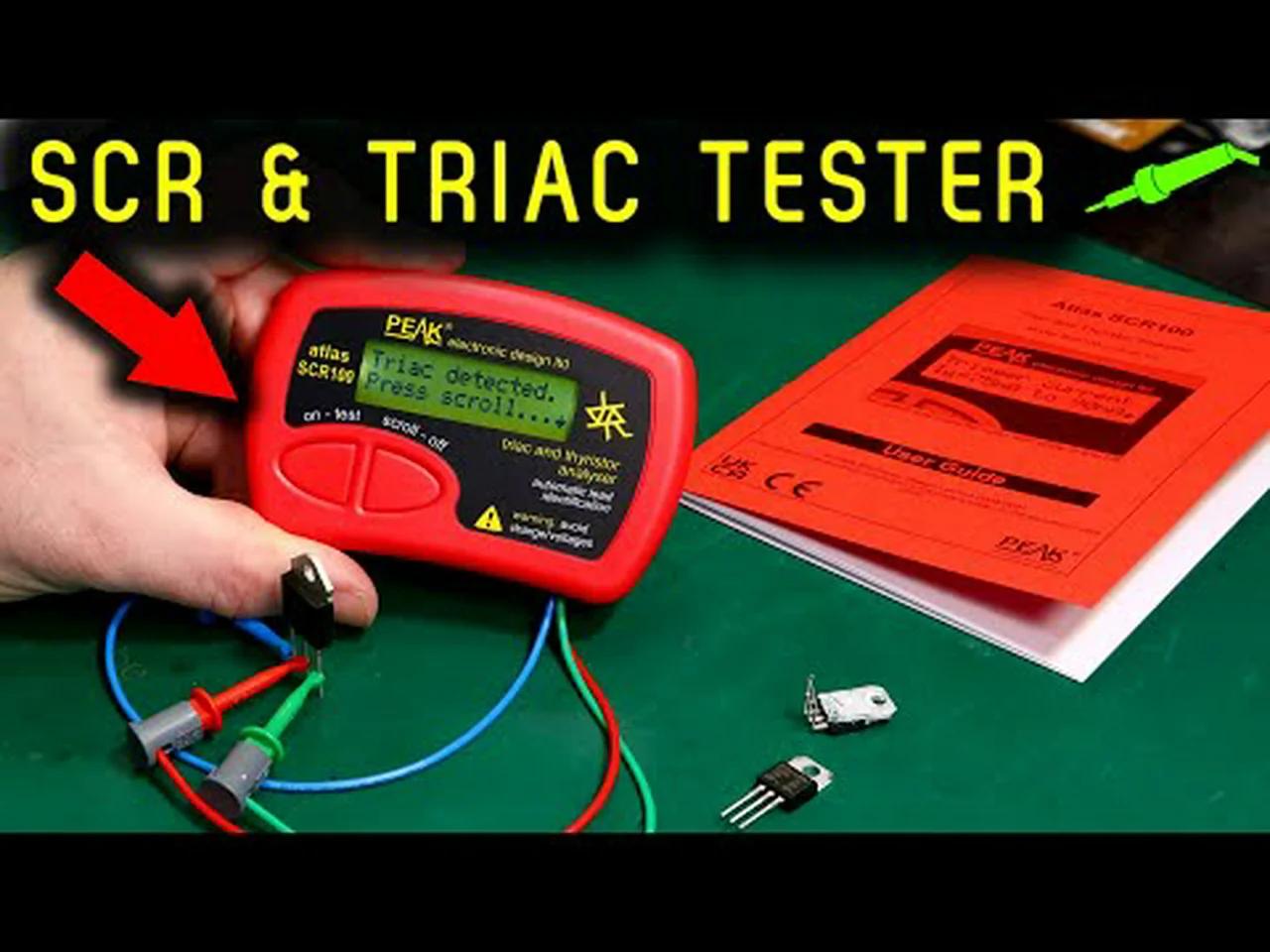 🔴 SCR and TRIAC Tester Review - SCR100 from Peak Electronic Design - No ...