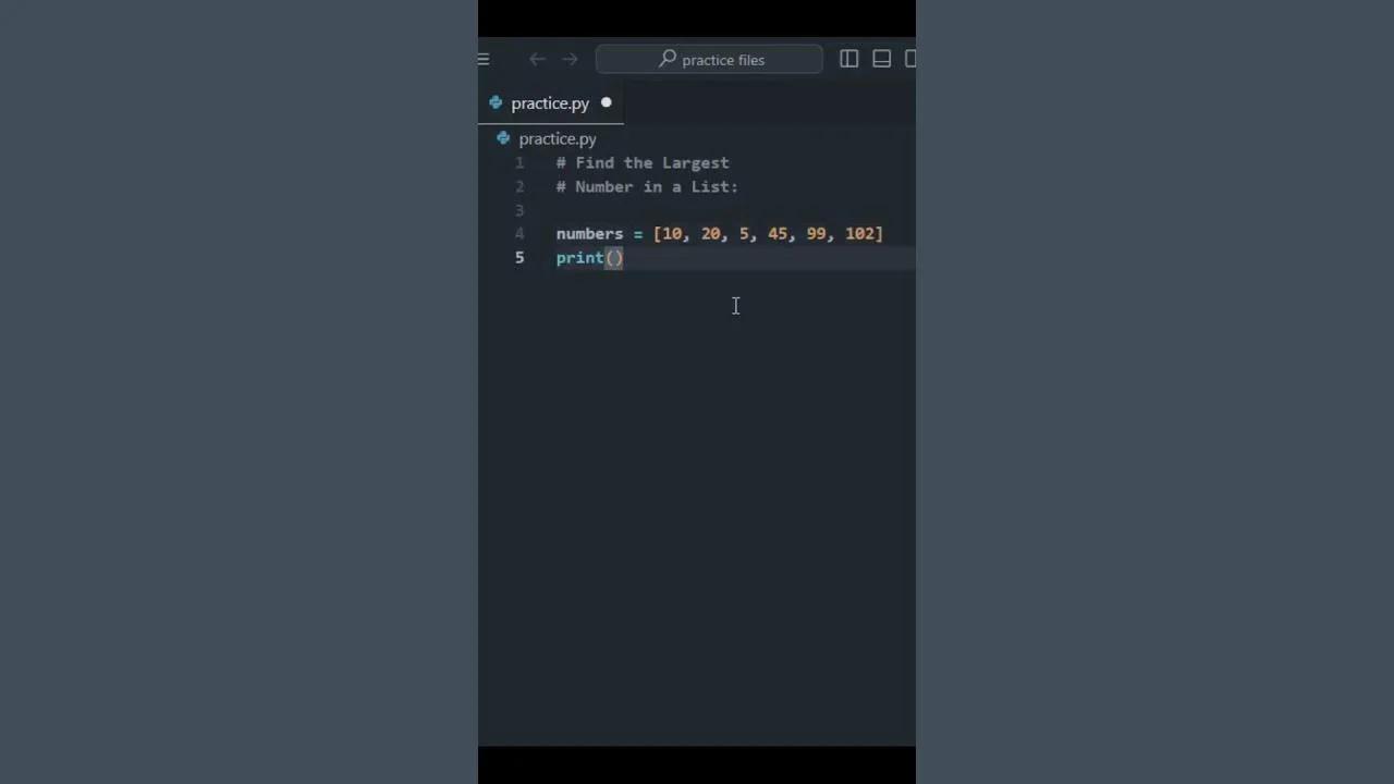 Find the Largest Number | #python #pythonprogramming#coding#learnpython #pythonforbeginners