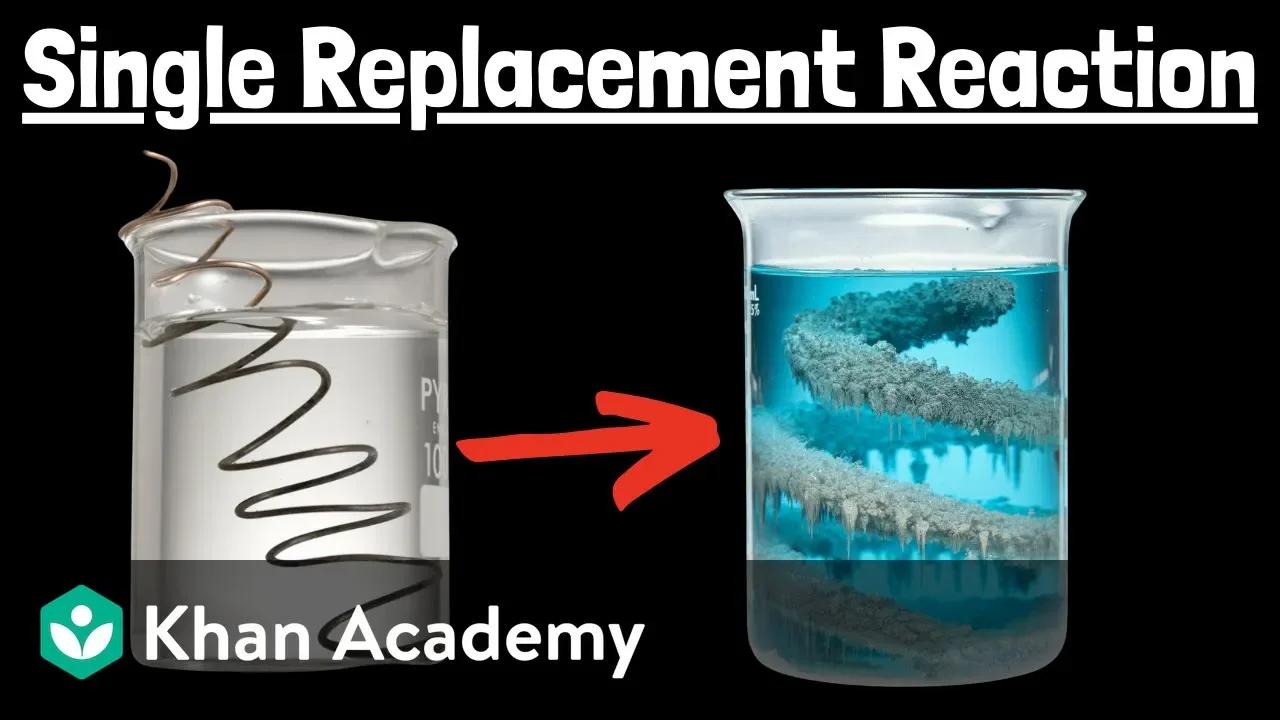 Single replacement reactions | Chemistry | Khan Academy