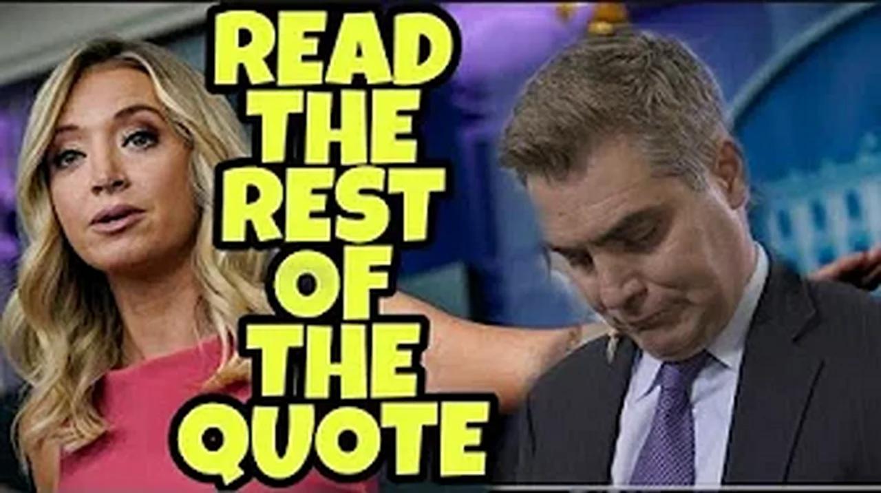 CNN REPORTER DESTROYED BY KAYLEIGH MCENANY AGAIN