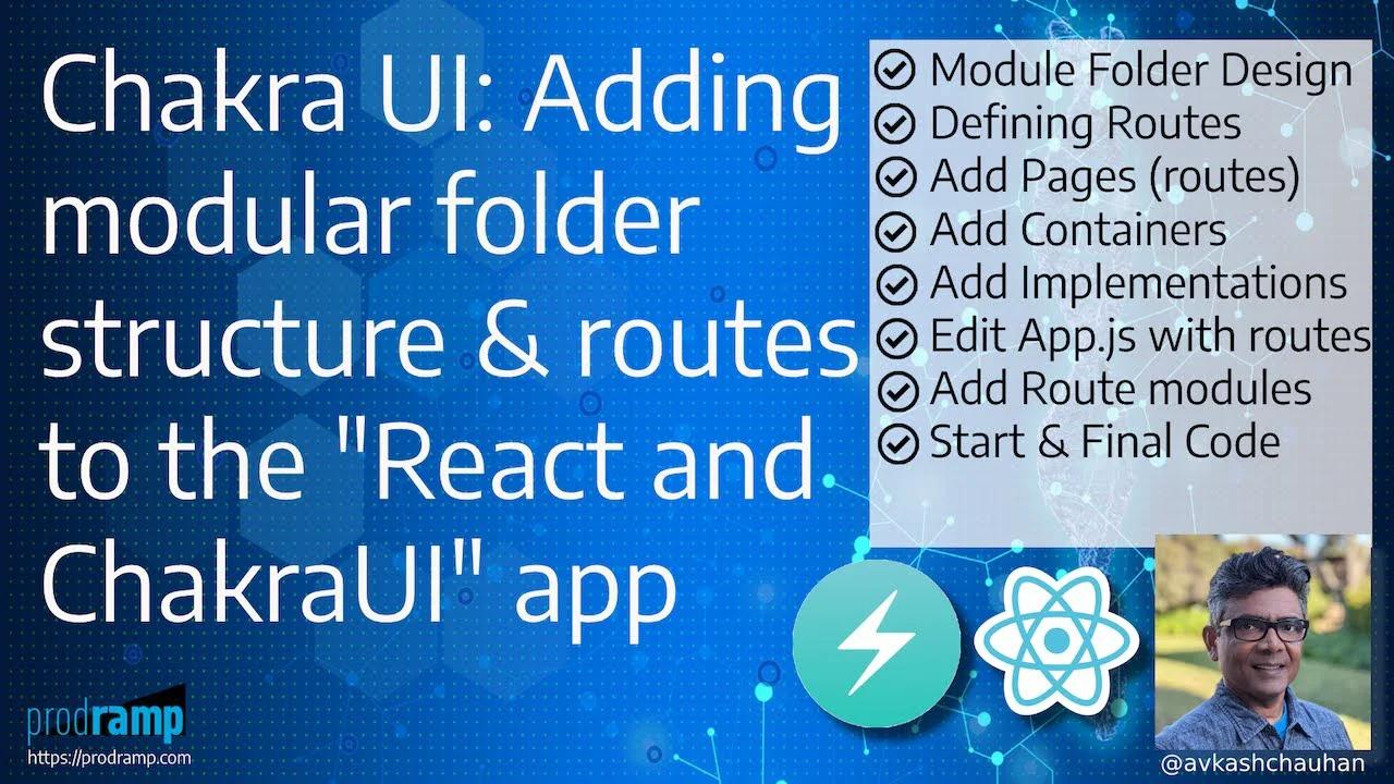 How to add routes & folder structure to your React based web application?