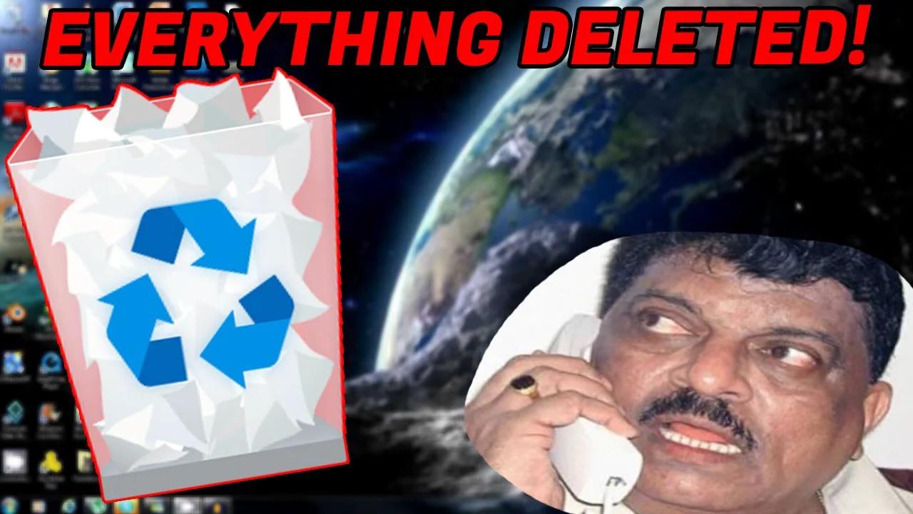 Idiot scammer lets me DELETE all his files!