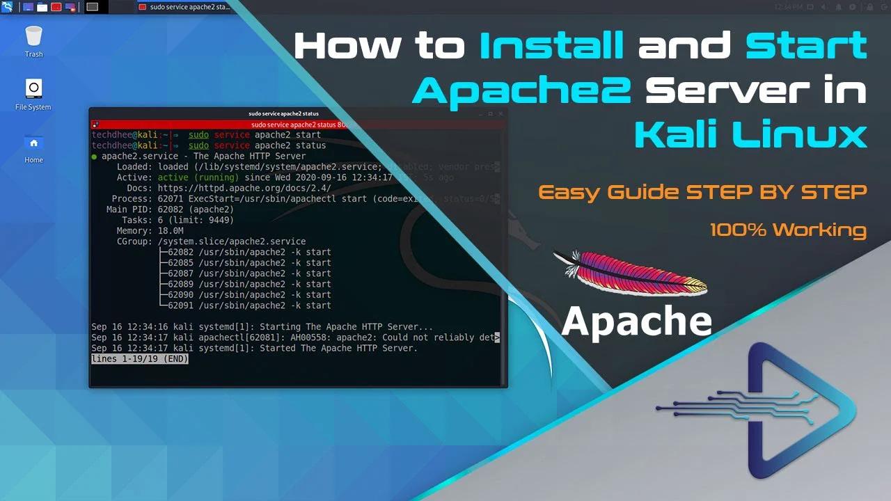 How to Install and Start Apache2 Server in Kali Linux | Kali Linux 2020.3