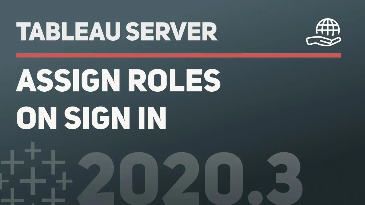 Assign role on sign in