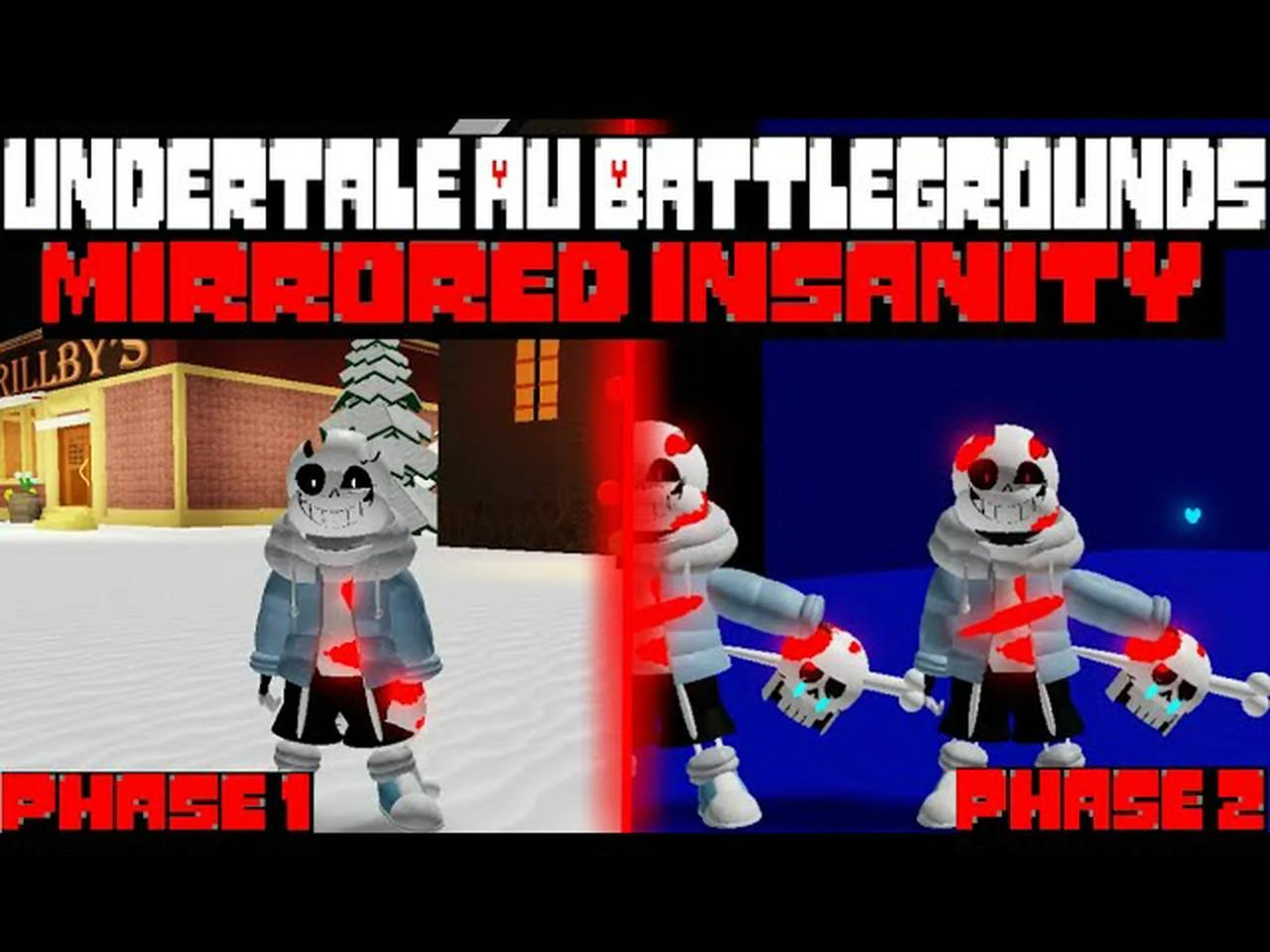 Mirrored Insanity Sans phase 1&2 showcase [Undertale AU Battlegrounds]