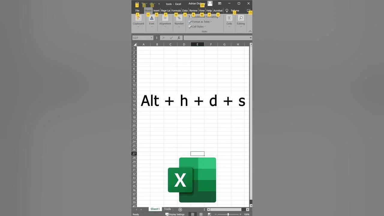 Excel Hotkeys To Add And Delete Tabs