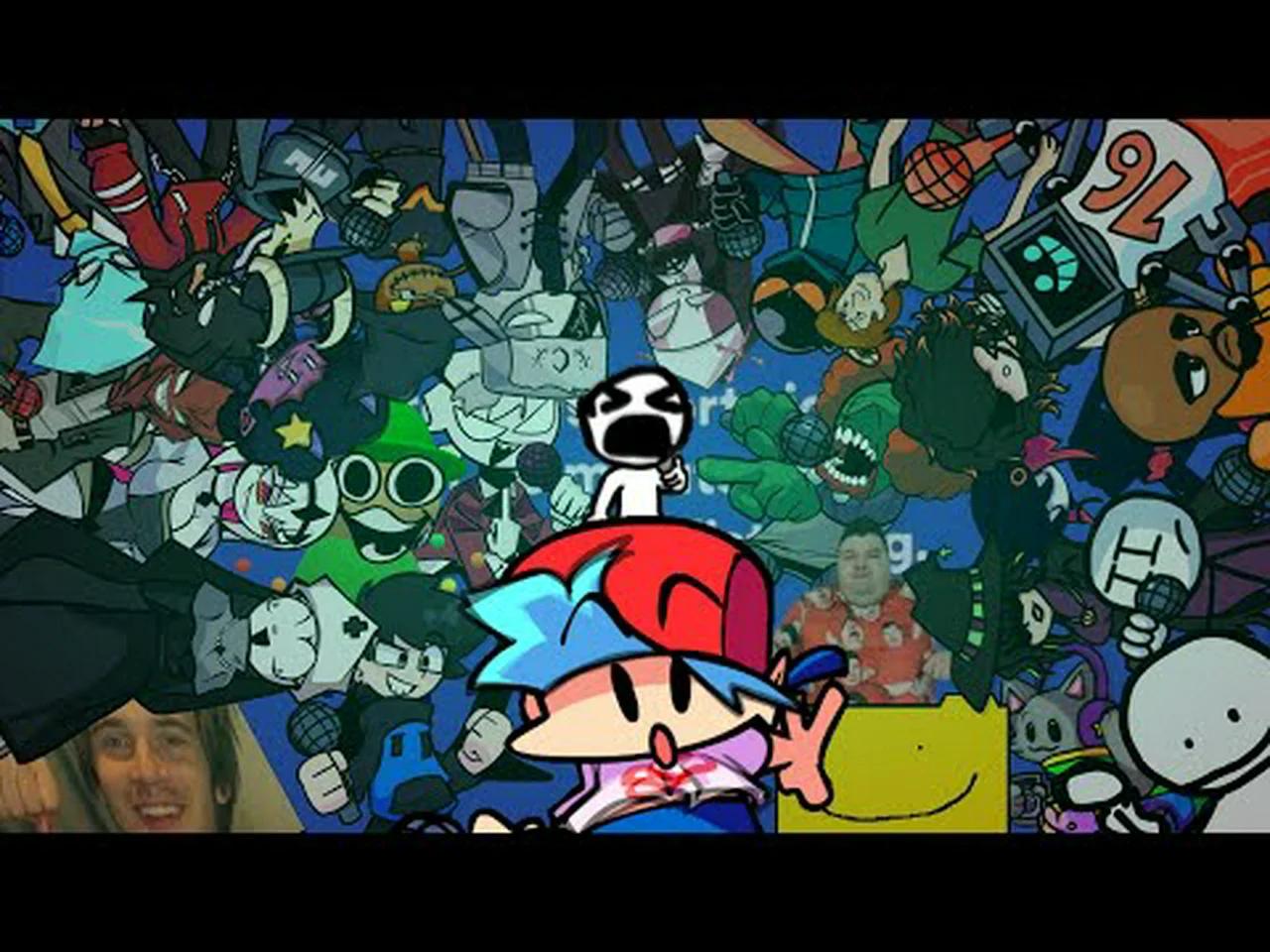 (V2) FNF' Little Man, but every turn, another character sings it.
