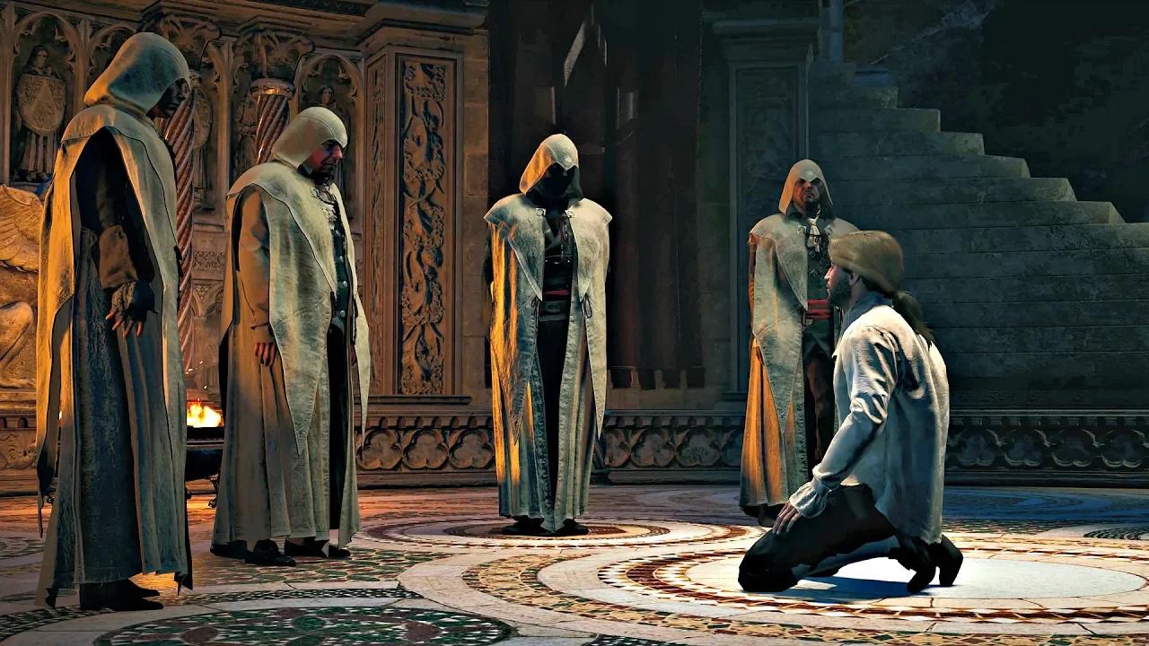 Meeting The Assassins Council Scene - Assassin's Creed (4K 60FPS)