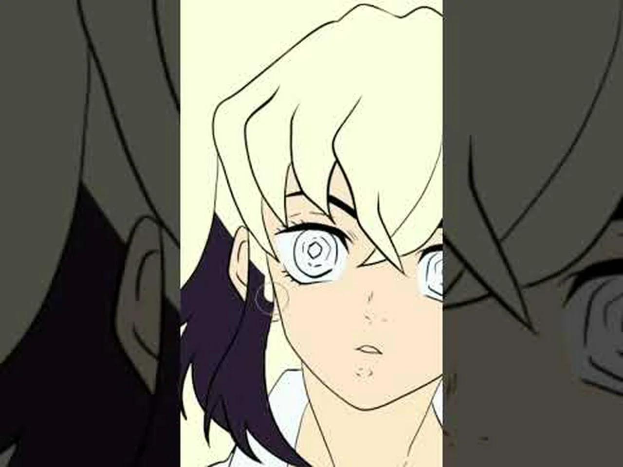 #short #youtubeshorts TUTORIAL DRAWING KIMETSU NO YAIBA INOSUKE EASY ...