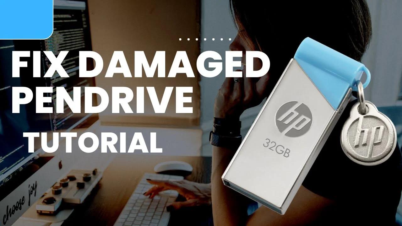 How to FIX Damaged PEN DRIVE in Windows 10 - QUICK AND EASY