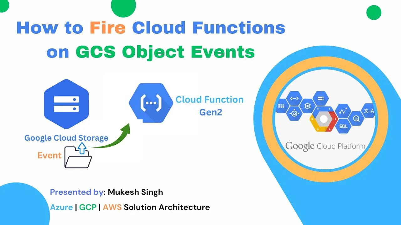 Google Cloud Platform - How to Fire Cloud Functions on GCS object events