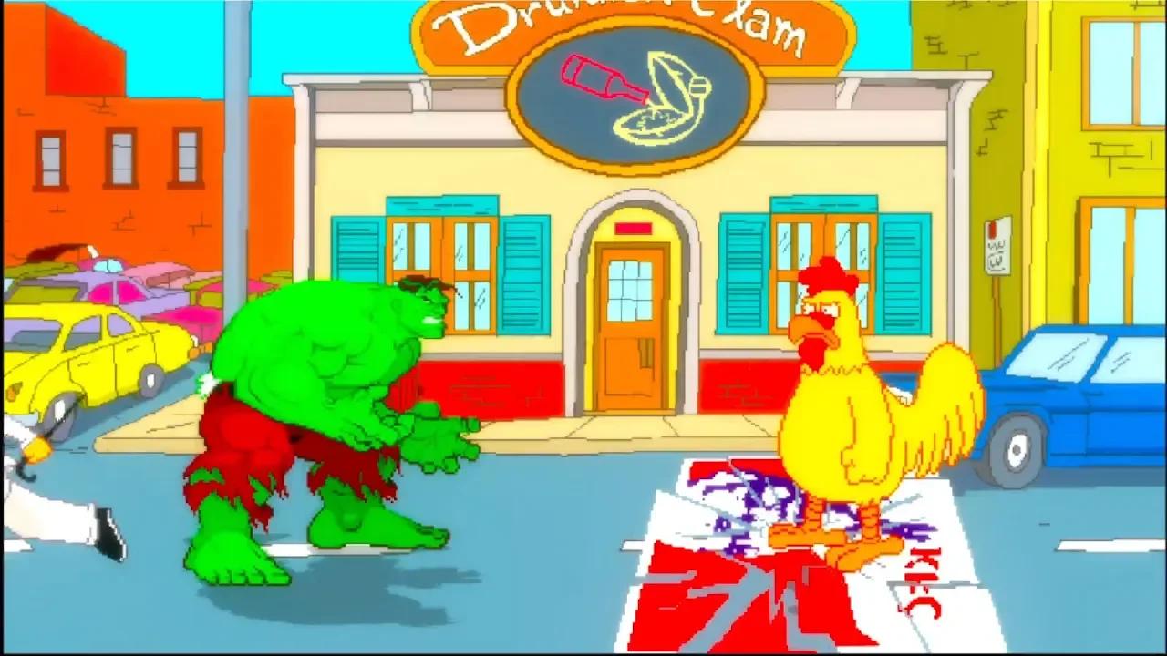 HULK vs GIANT CHICKEN - LUTA ÉPICA INSANA DE MUGEN!