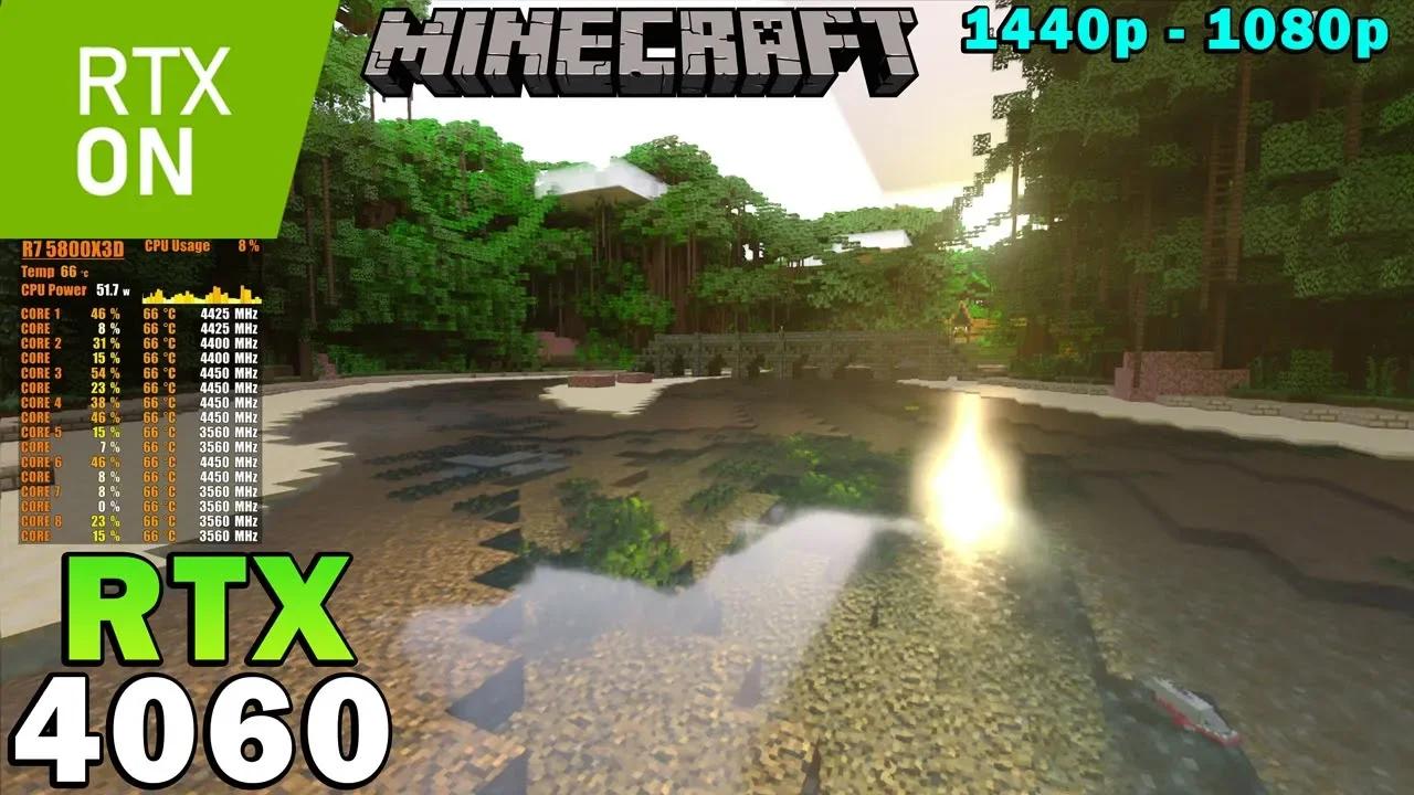 Minecraft RTX | RTX 4060 | Ryzen 7 5800X3D | RAY TRACING | 1440p ...