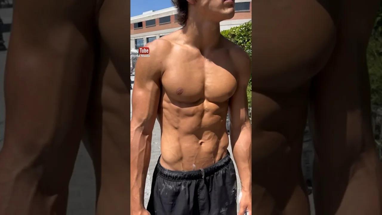 Teen Fitness Model Shredded Abs Calisthenics WorkoutBody Update Sergio ...